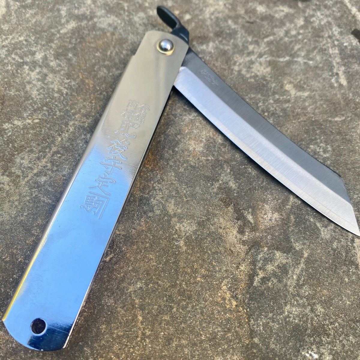 HIGONOKAMI FRICTION FOLDING JAPANESE KNIFE 3.5" REVERSE TANTO BLADE ...